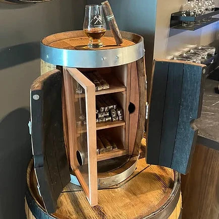 Bourbon Barrel Humidor - Groovy Guy Gifts