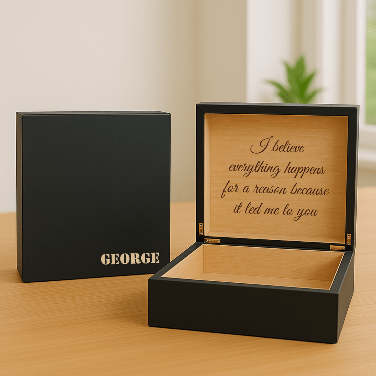 Personalized Men's Wooden Keepsake Box - Custom Gift for Him - Groovy ...