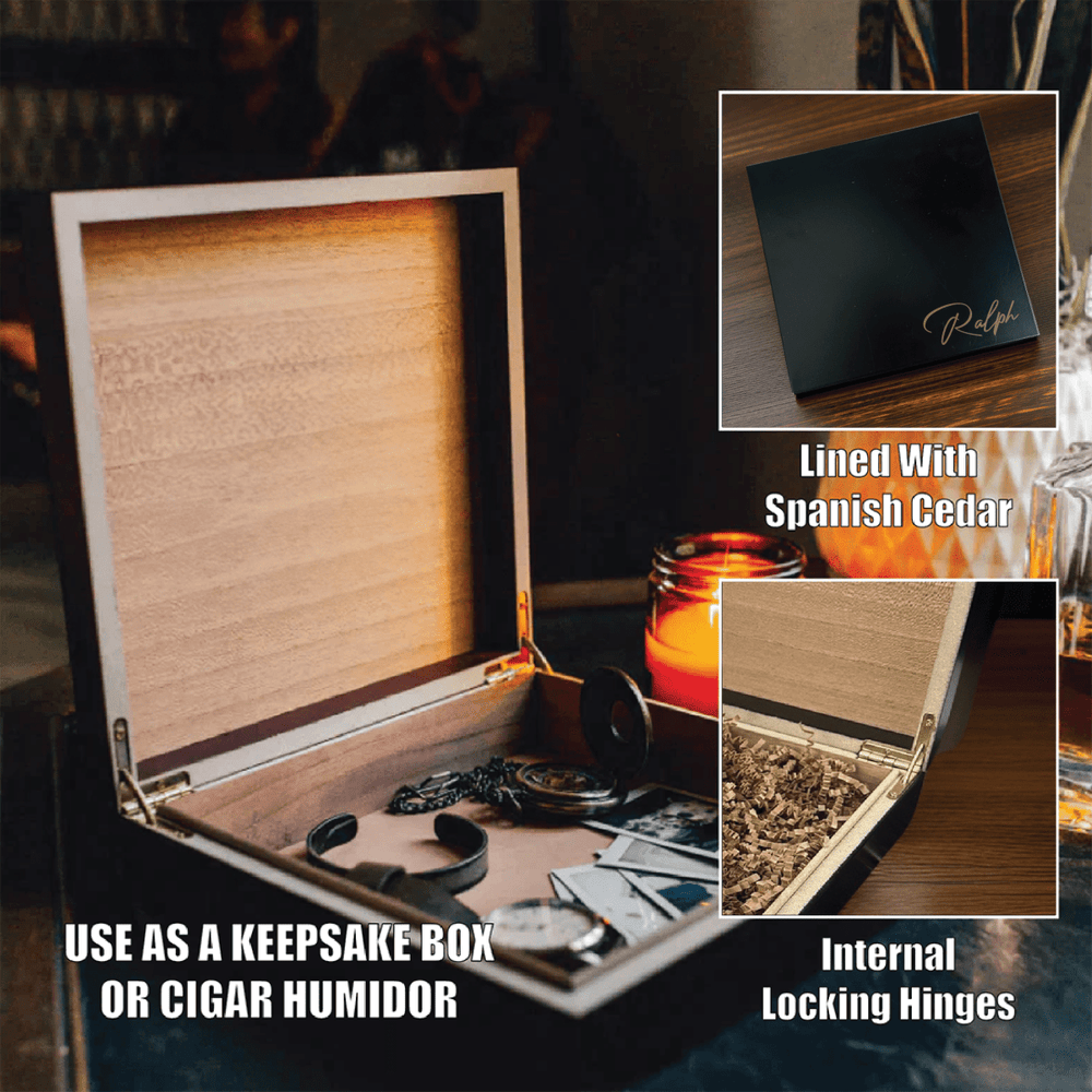 Personalized Men's Cigar Gift Box - Groovy Guy Gifts