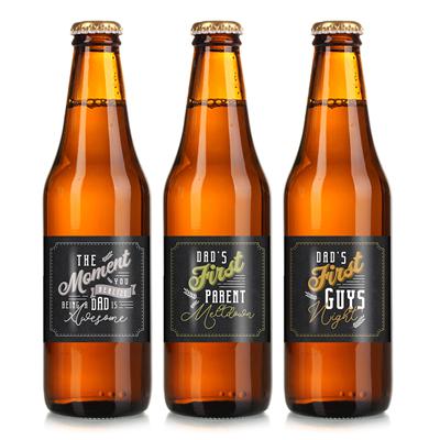 Dad Milestone Beer Label Set - Groovy Guy Gifts