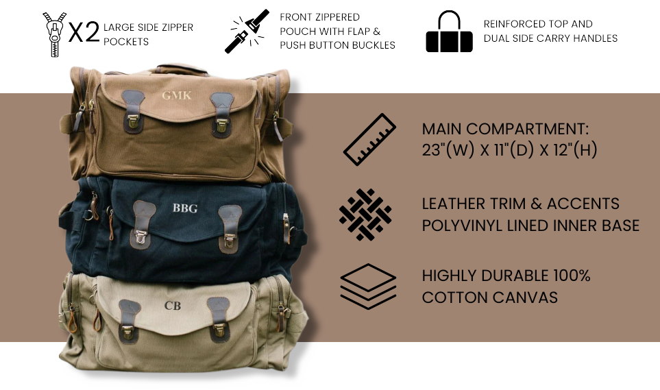 Muscle Duffle Personalized Duffle Bag For Men with Monogram - Groovy ...