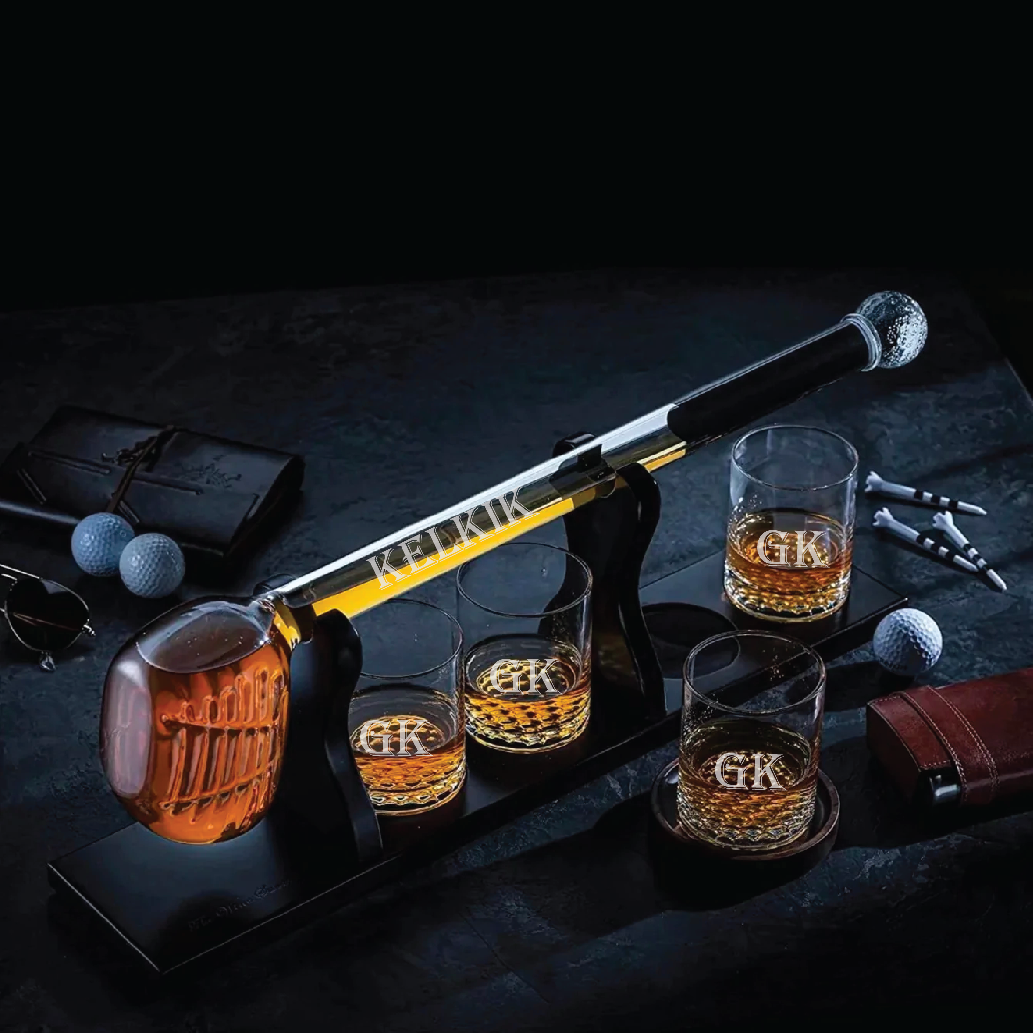 Golf Whiskey Decanter Set – Unique Golf Gift for Whiskey Lovers ...