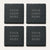 Custom Logo Slate Coaster Set | Bulk Corporate Coasters - Groovy Guy Gifts