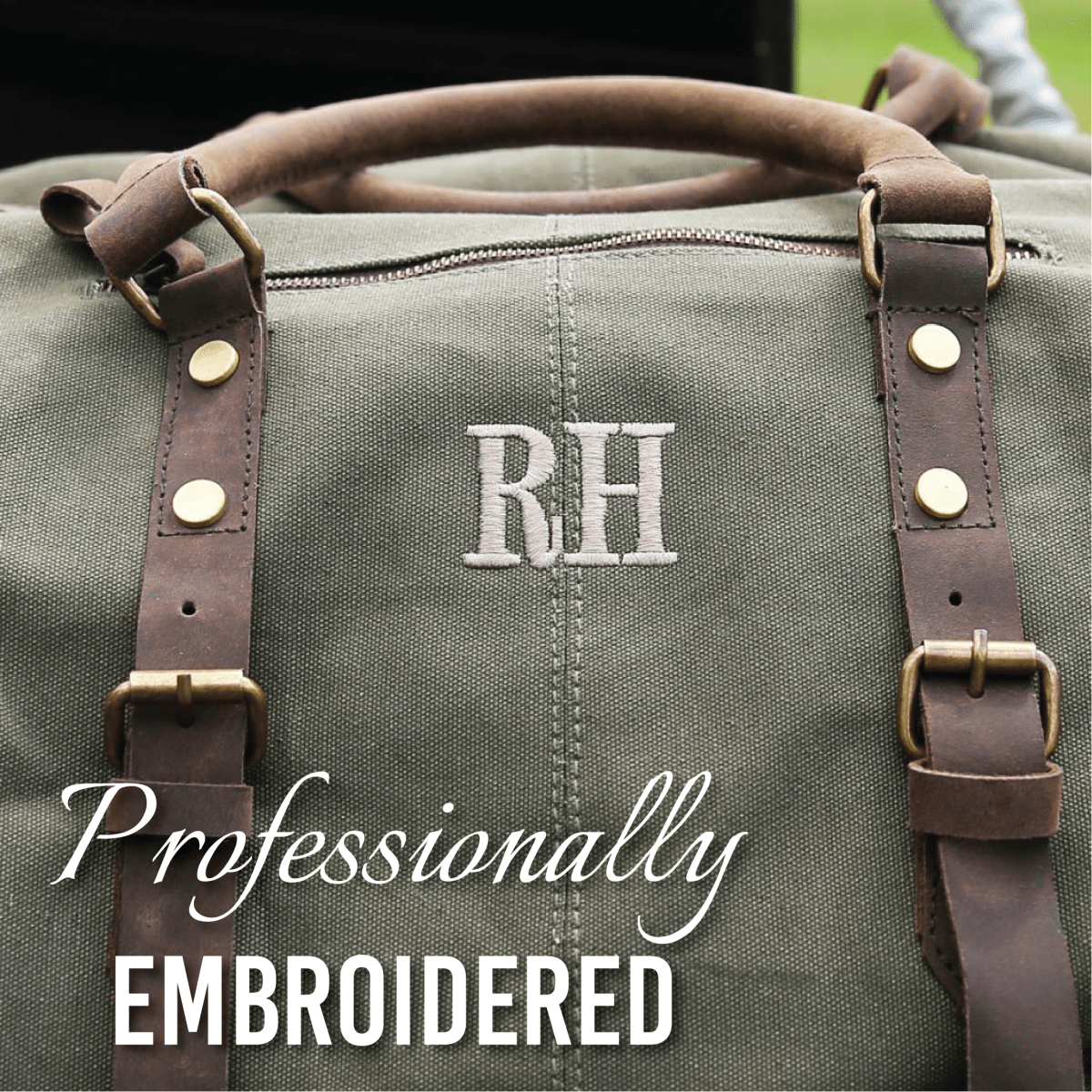 Personalized Weekend Bag for Men – Custom Canvas Duffle - Groovy Guy Gifts