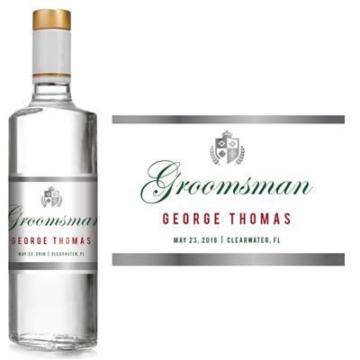 Tanqueray Groomsmen Liquor Label - Groovy Guy Gifts