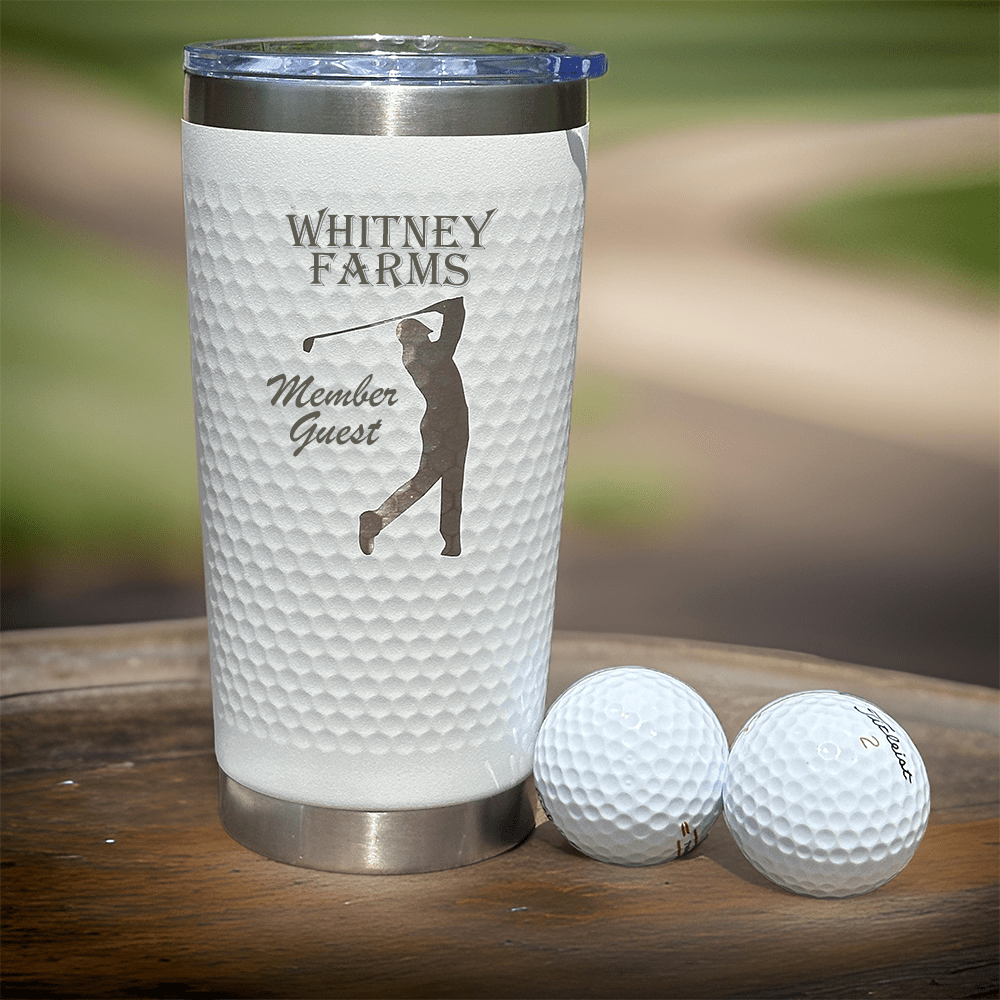 Golf Outing Gift Custom Dimpled Tumbler With Tournament Name - Groovy ...