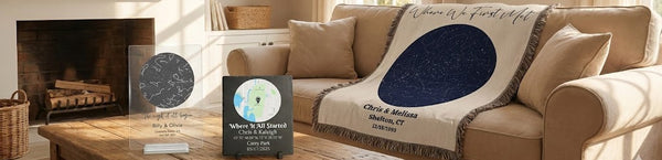 Where We Met Map Gifts | Personalized Location Prints & Custom Date Maps