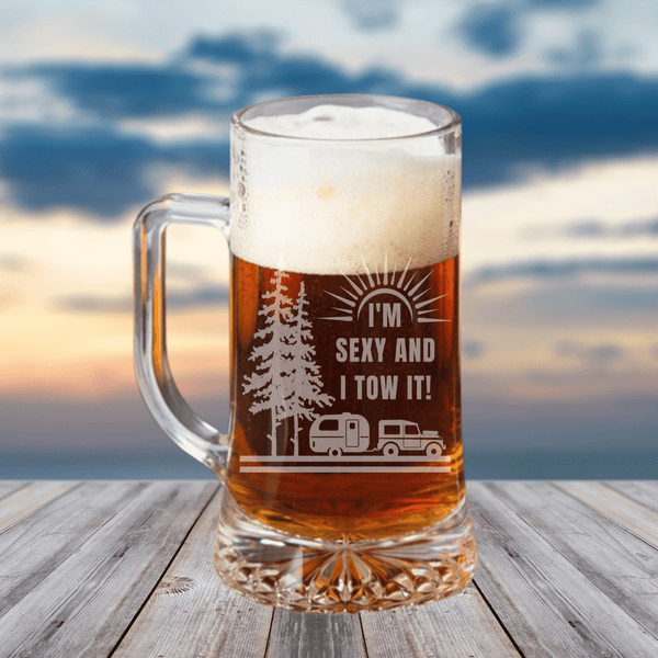 I'm Sexy and I Tow It Dad Beer Mug - Groovy Guy Gifts