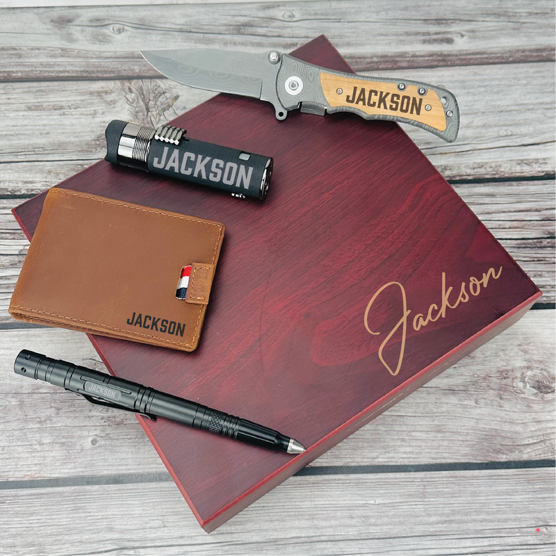 Personalized Graduation Gift Box for Men - Custom Engraved Name and ...