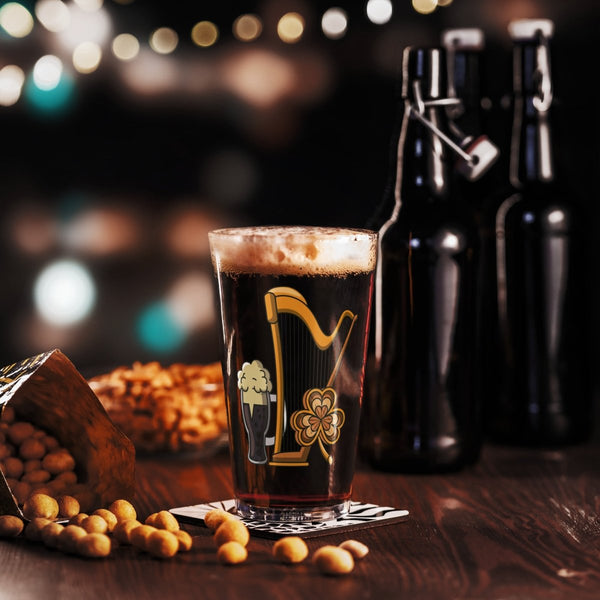 Irish Harp Pint - Groovy Guy Gifts