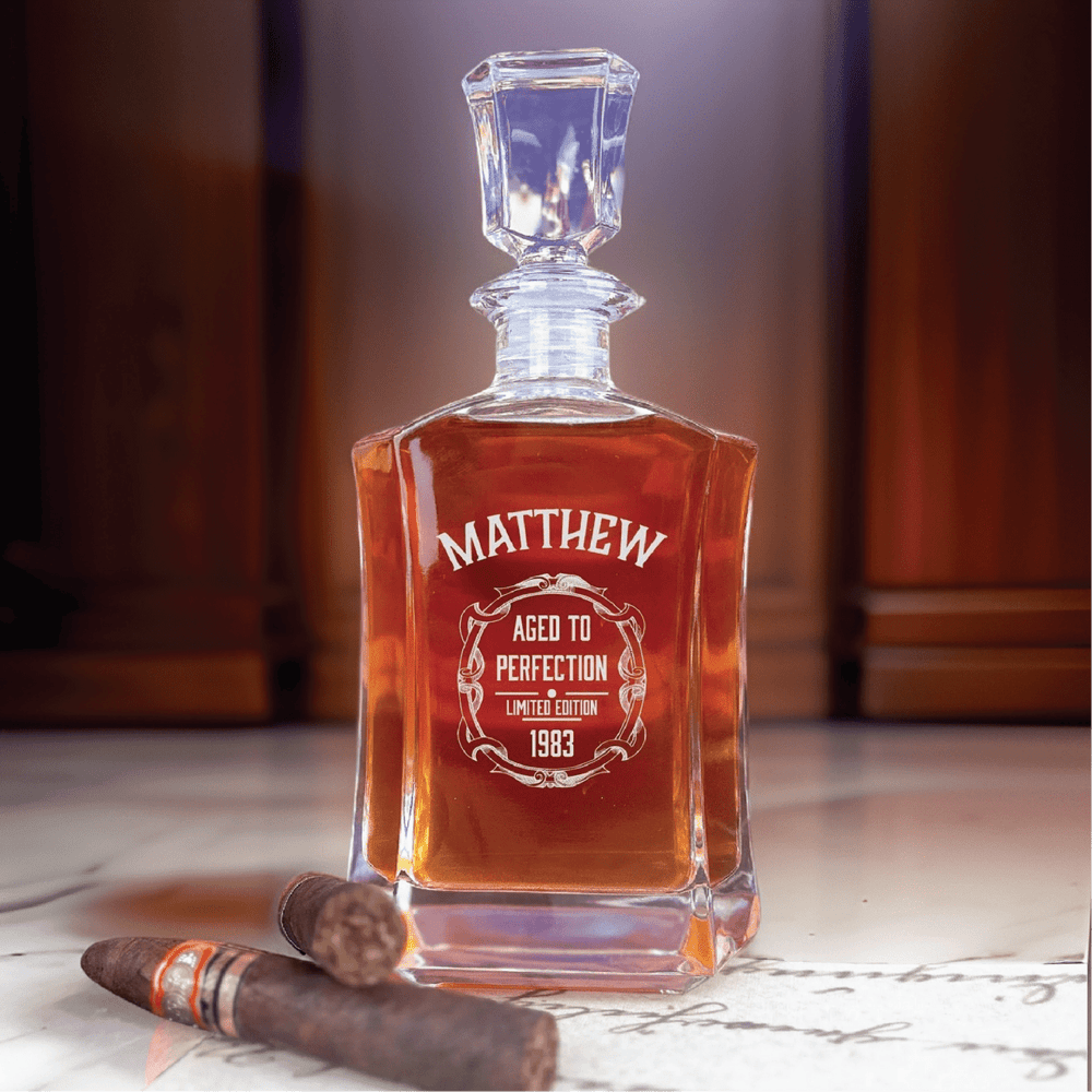 Personalized Whiskey Decanter Sets - Groovy Guy Gifts