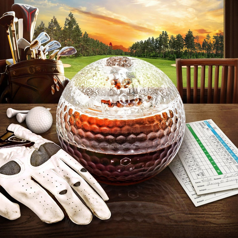 The best whiskey decanter for a golf and whiskey lover - Groovy Guy Gifts