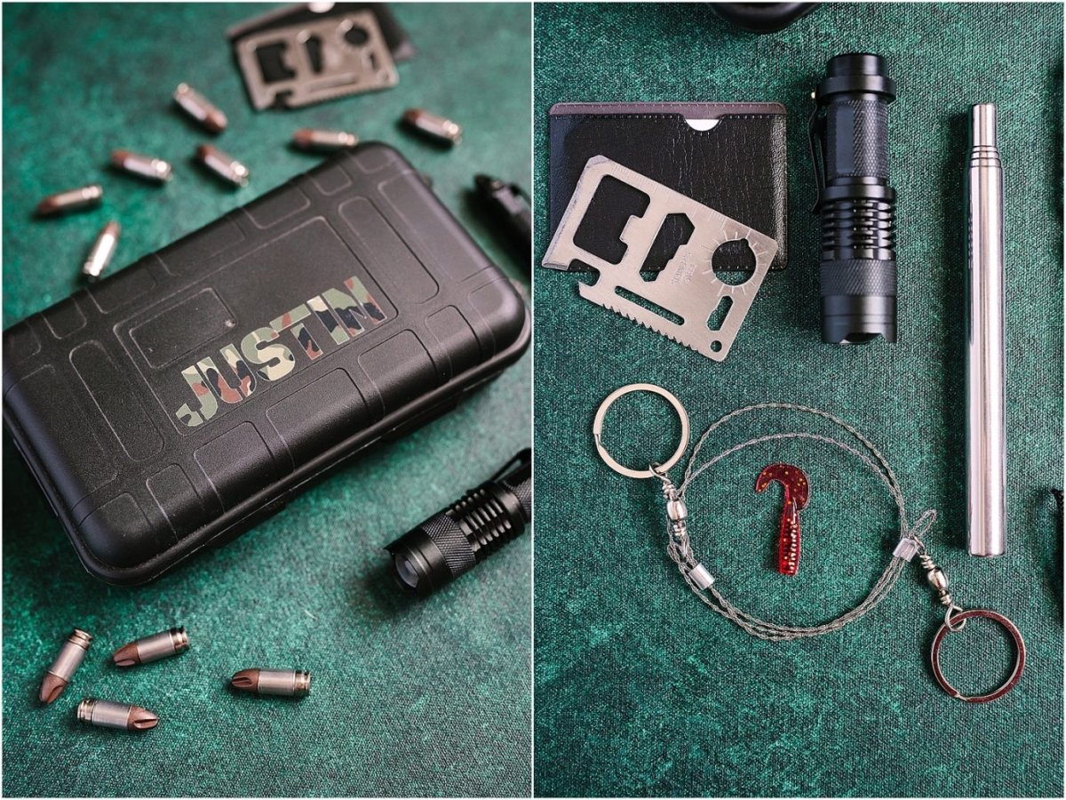 Ultimate Survival Kit Gift for Him | Personalized Outdoor Gear - Groovy ...