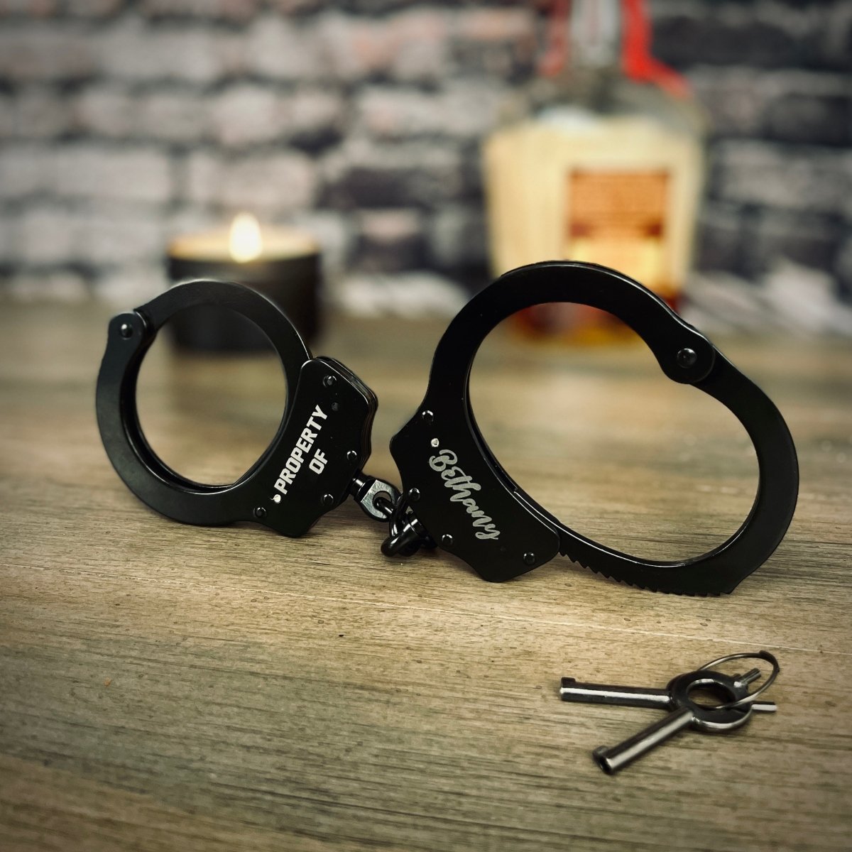 Custom Engraved Romantic Handcuffs - Personalized with Name - Groovy ...