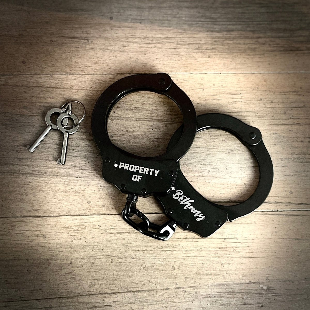 Custom Engraved Romantic Handcuffs - Personalized with Name - Groovy ...