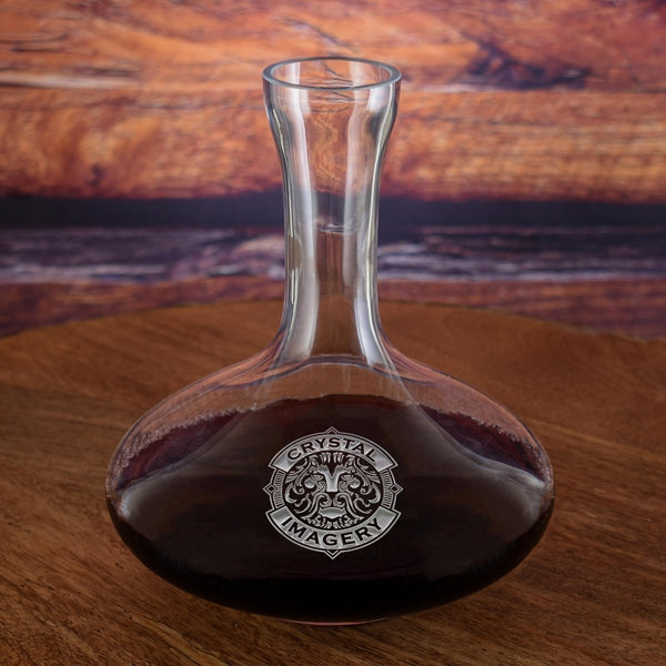 Custom Logo Wine Decanter | Engraved Wine Glass Decanter - Groovy Guy Gifts