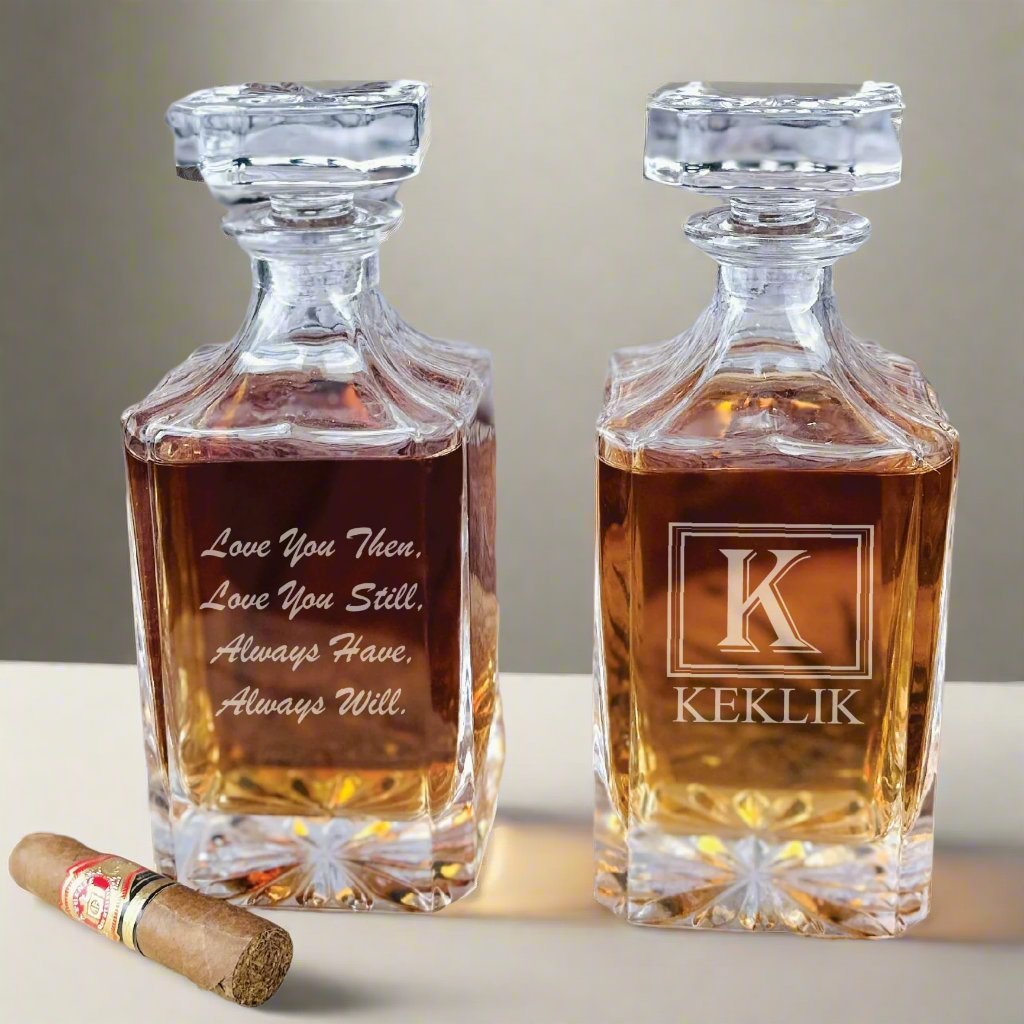 Personalized Whiskey Decanter with Custom Message - Groovy Guy Gifts