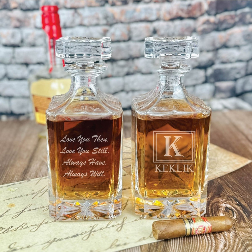 Personalized Whiskey Decanter with Custom Message - Groovy Guy Gifts