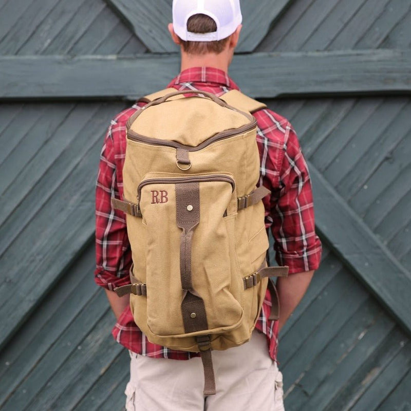 Personalized Canvas Backpacks for Men | Durable & Versatile - Groovy ...