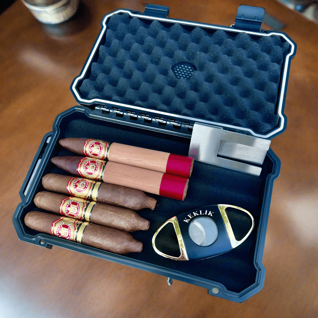 Custom Humidor Set - Portable Cigar Humidor | Perfect Cigar Gift ...
