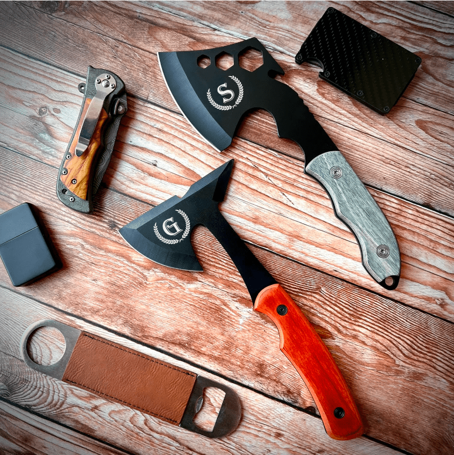 Custom Engraved Hatchet - Groovy Guy Gifts