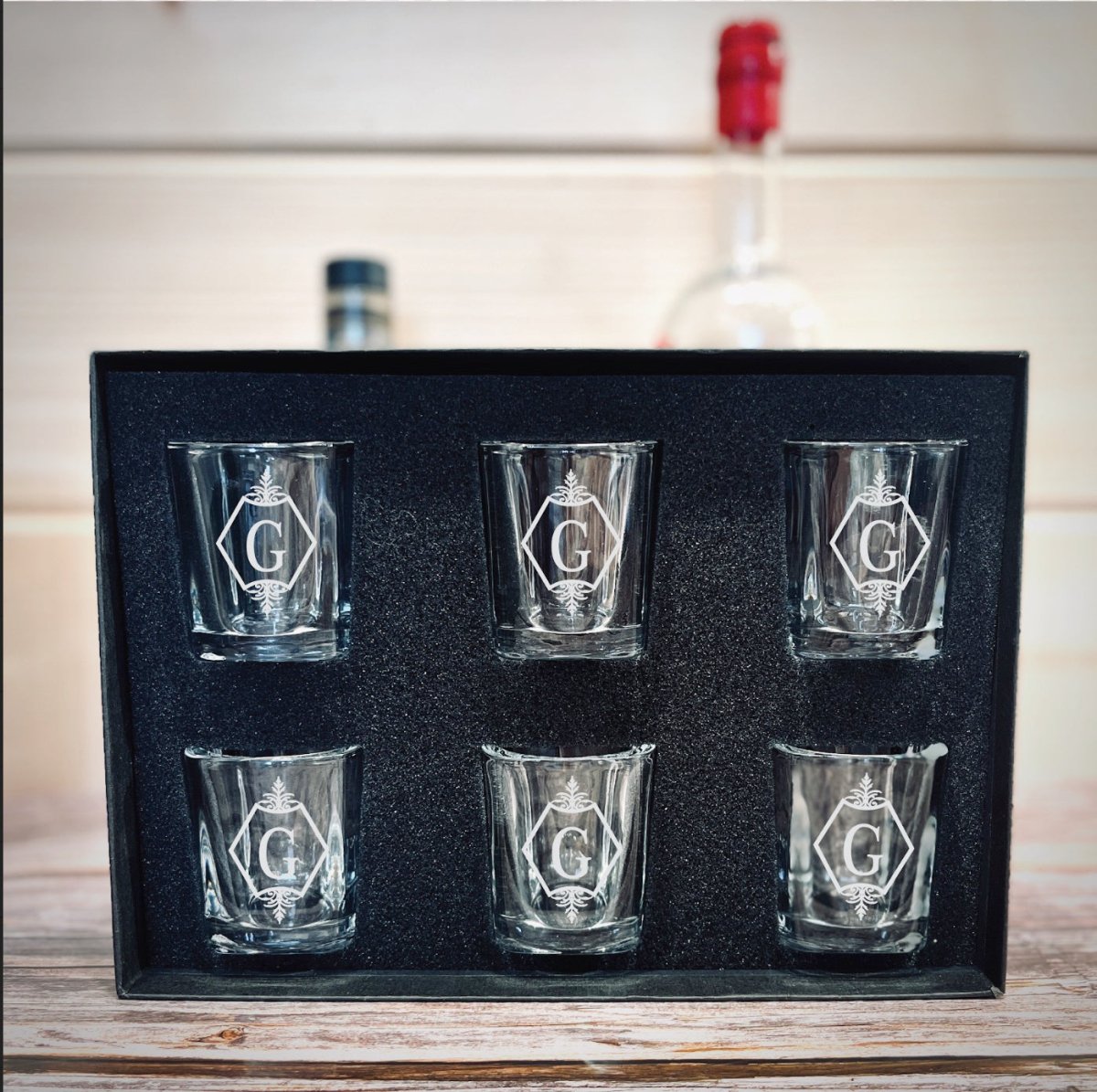 Personalized Shot Glass Gift Set - Groovy Guy Gifts