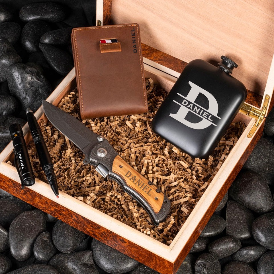 Custom Birthday Box for Him – Personalized Gift Set - Groovy Guy Gifts