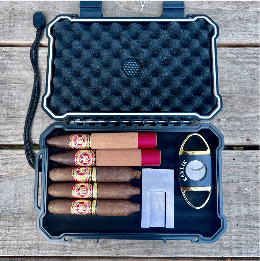Custom Humidor Set - Portable Cigar Humidor | Perfect Cigar Gift ...