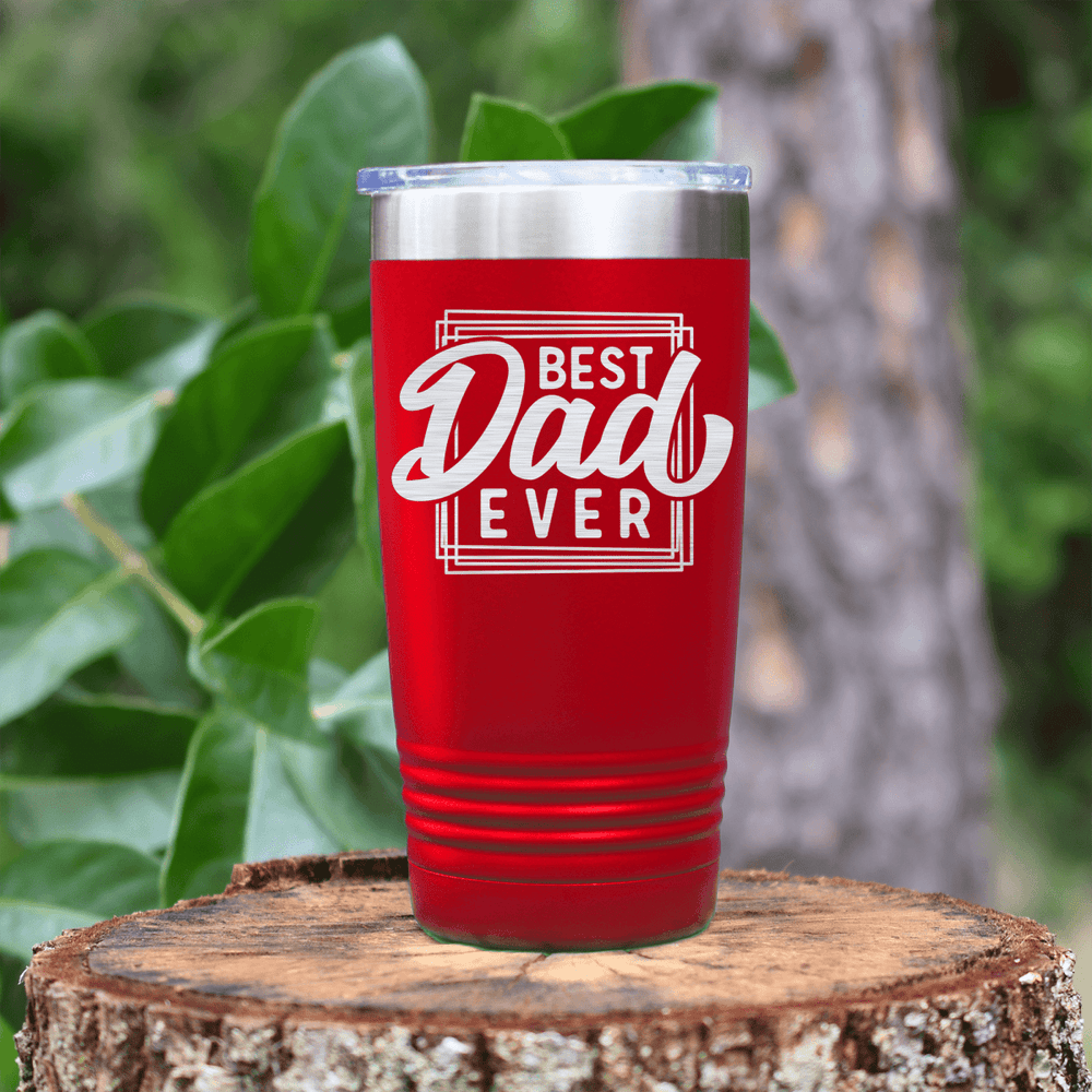 Black fathers day tumbler The Best Dad - Groovy Guy Gifts