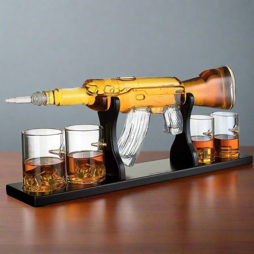 Rifle Whiskey Decanter Set - Groovy Guy Gifts