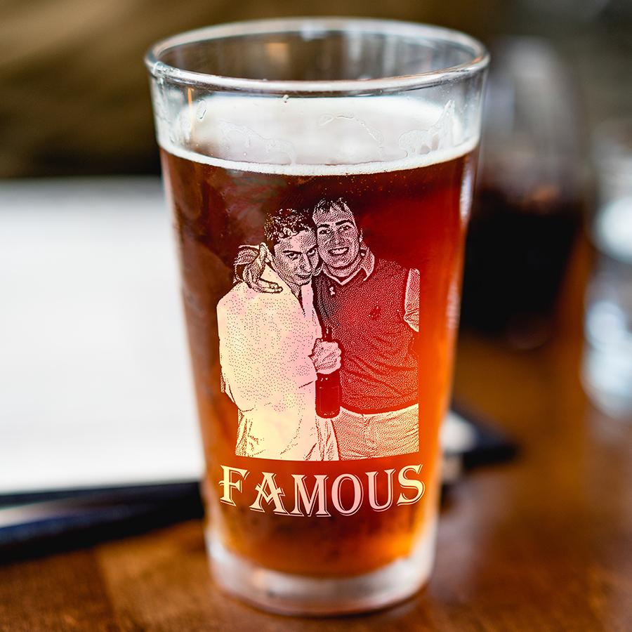 Custom Photo Engraved Beer Glass – Personalized Gift for Weddings ...