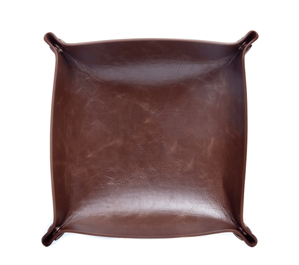 Personalized Leather Catch All Tray for Men - Groovy Guy Gifts