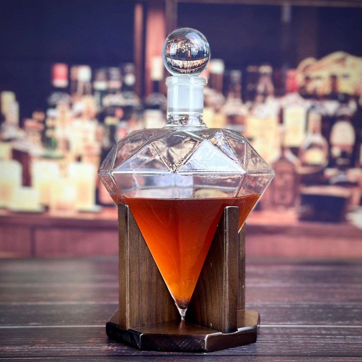 Unique Diamond Shaped Decanter - Groovy Guy Gifts