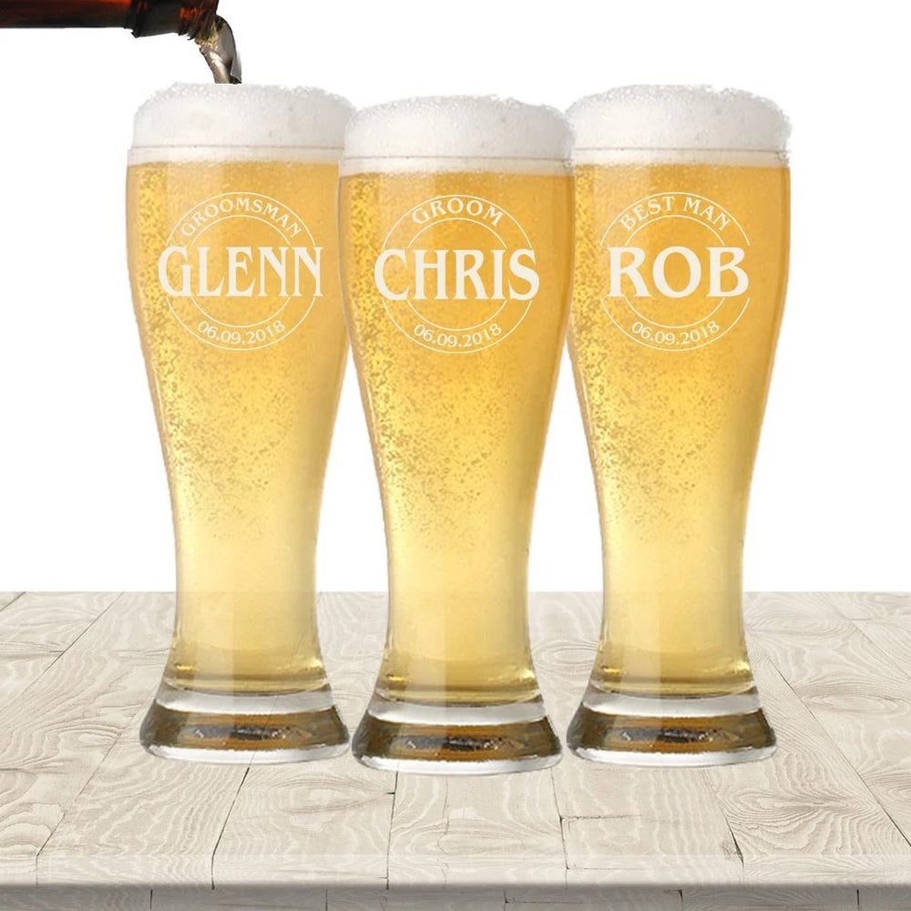 17 Trendy Personalized Pilsner Glasses - Groovy Guy Gifts