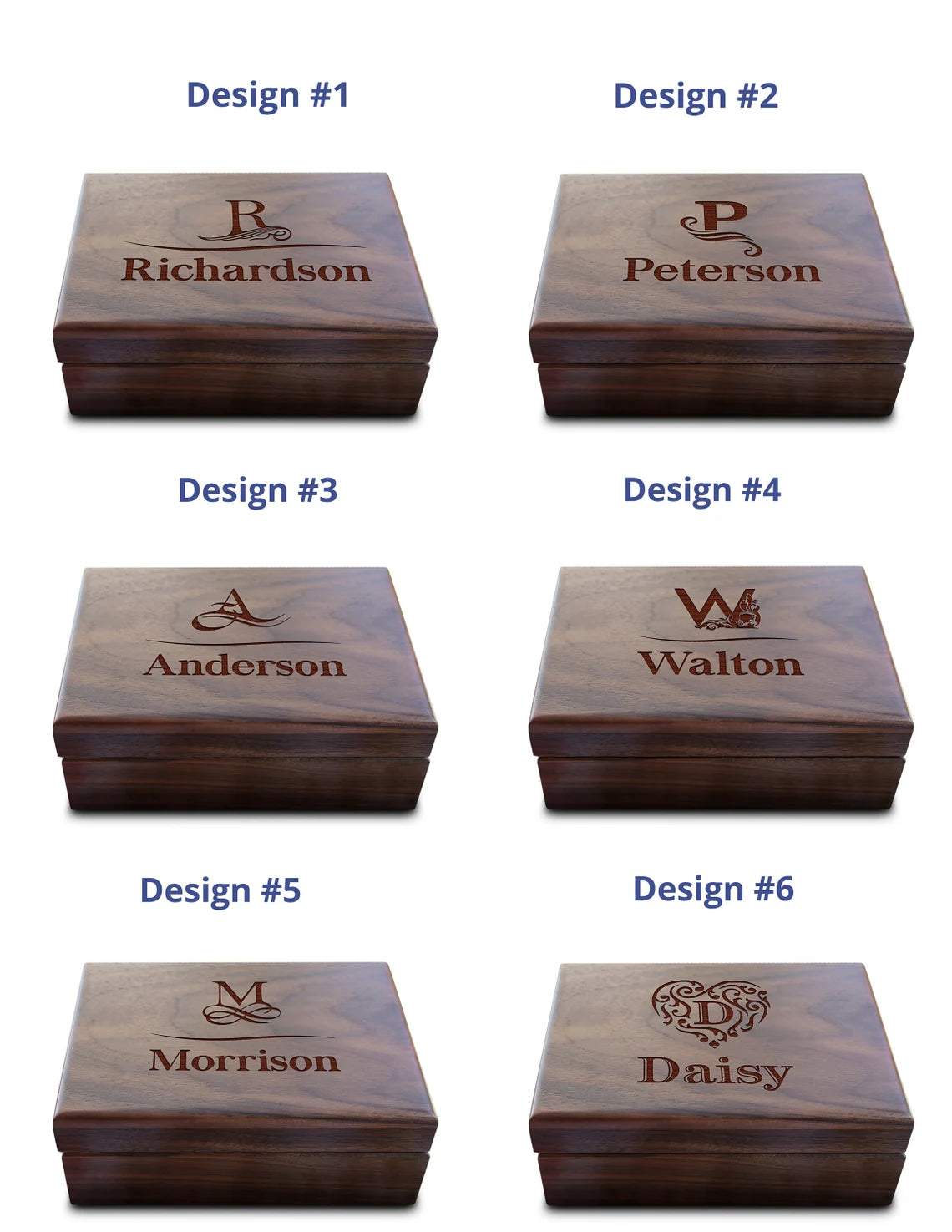 Personalized Walnut Gift Box - Groovy Guy Gifts