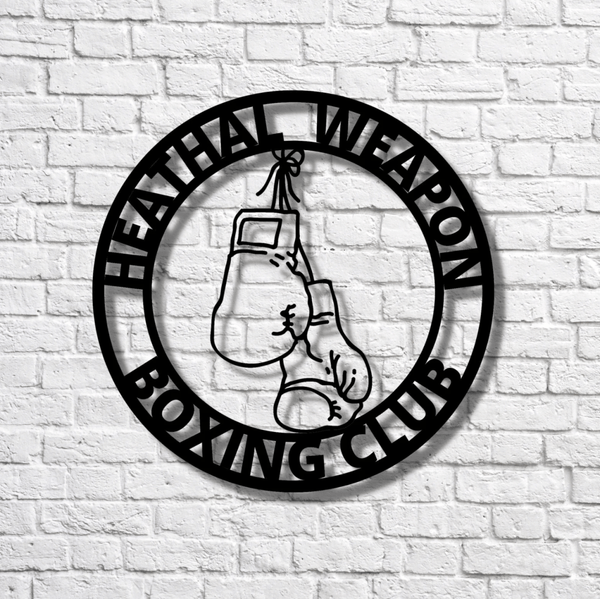 Personalized Boxing Metal Sign - Groovy Guy Gifts